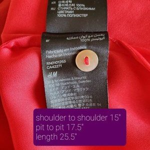 H&M | Tops | Hm Amaranth Sheer Button Down Blouse | Poshmark